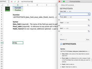 How to Use the GETPIVOTDATA Function in Excel - F9 Finance