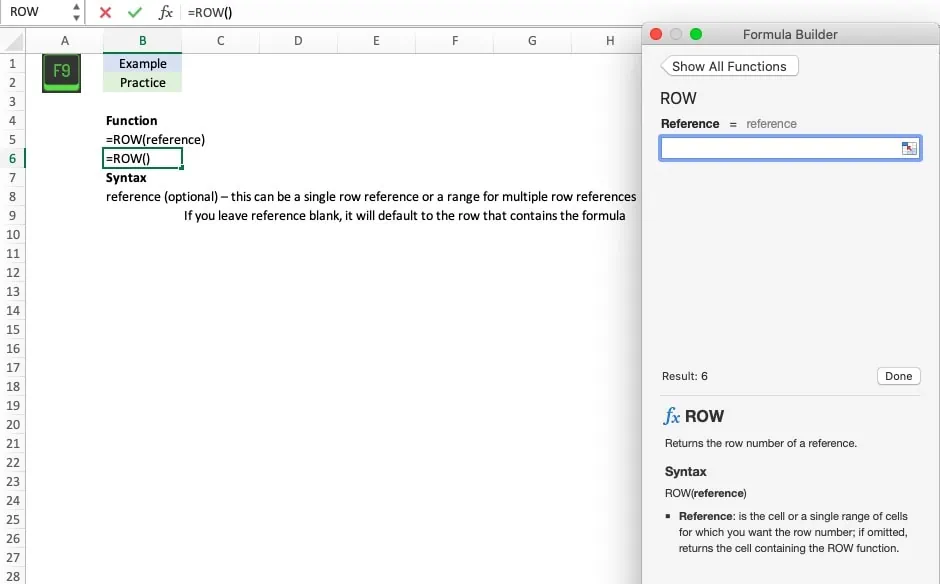 The Easy Guide To The ROW Function In Excel