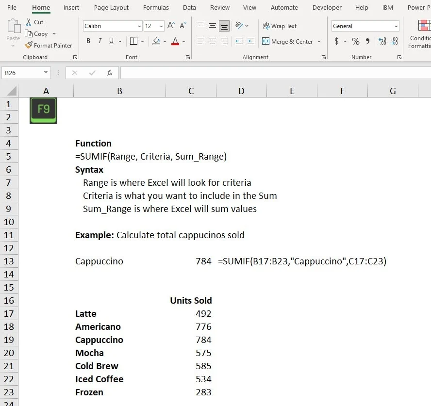 The Easy Guide To SUM Functions In Excel